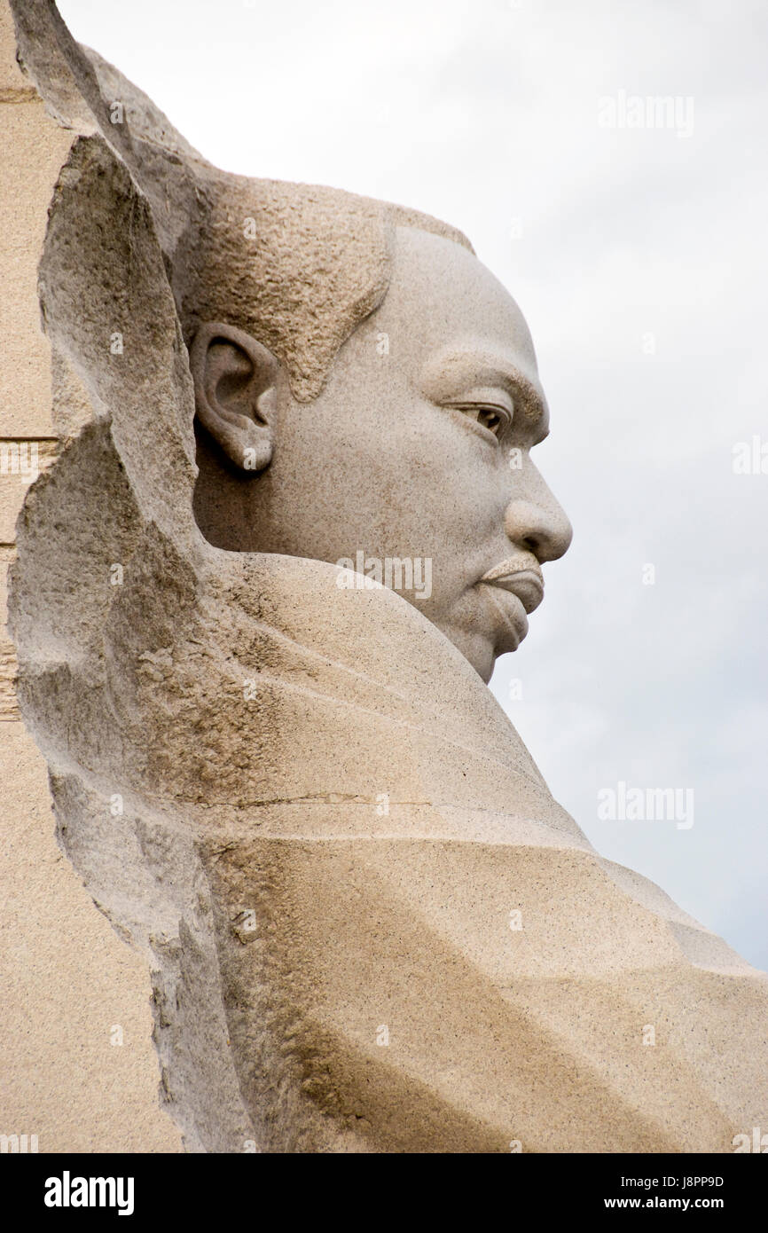 The Martin Luther King Memorial, a monument to the leader of the Civil ...