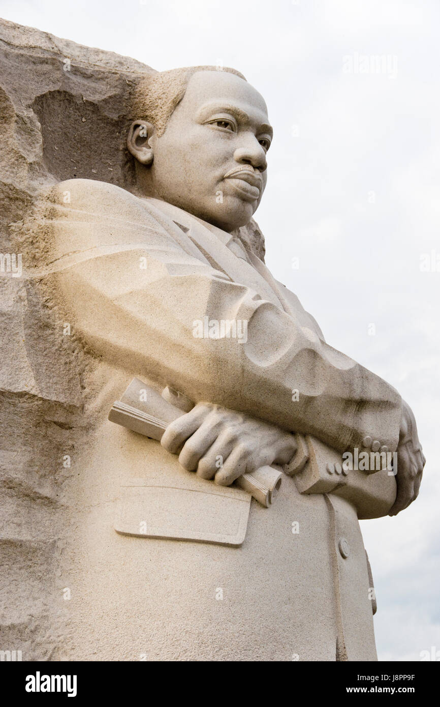 The Martin Luther King Memorial, a monument to the leader of the Civil ...