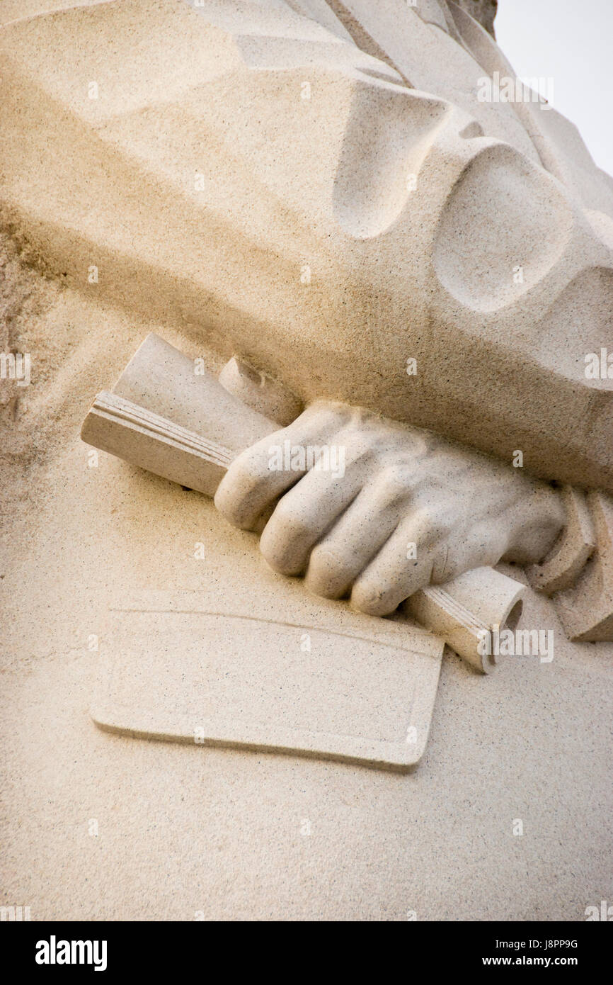 The Martin Luther King Memorial, a monument to the leader of the Civil ...