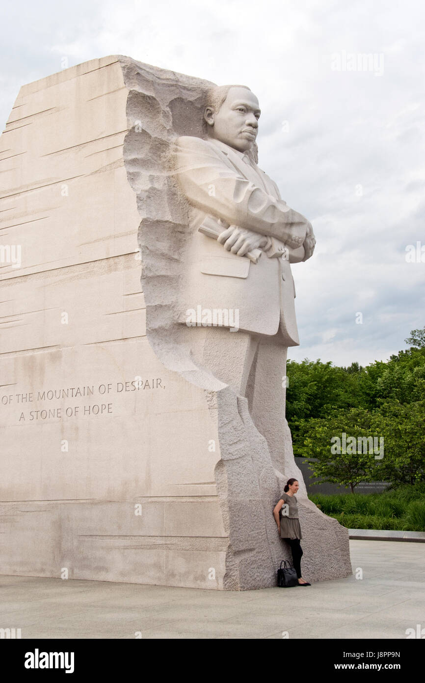 The Martin Luther King Memorial, a monument to the leader of the Civil ...
