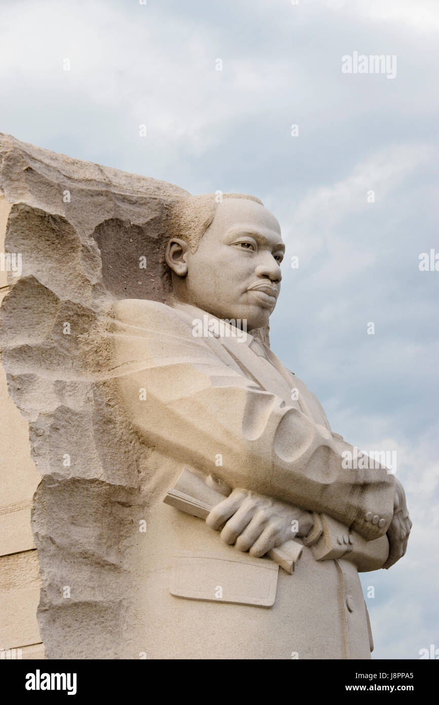 The Martin Luther King Memorial, a monument to the leader of the Civil ...