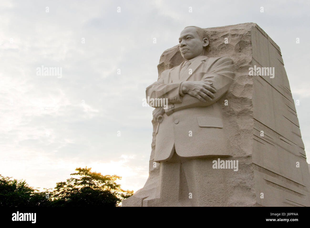 The Martin Luther King Memorial, a monument to the leader of the Civil ...