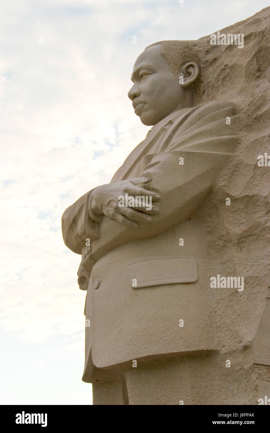 The Martin Luther King Memorial, a monument to the leader of the Civil ...