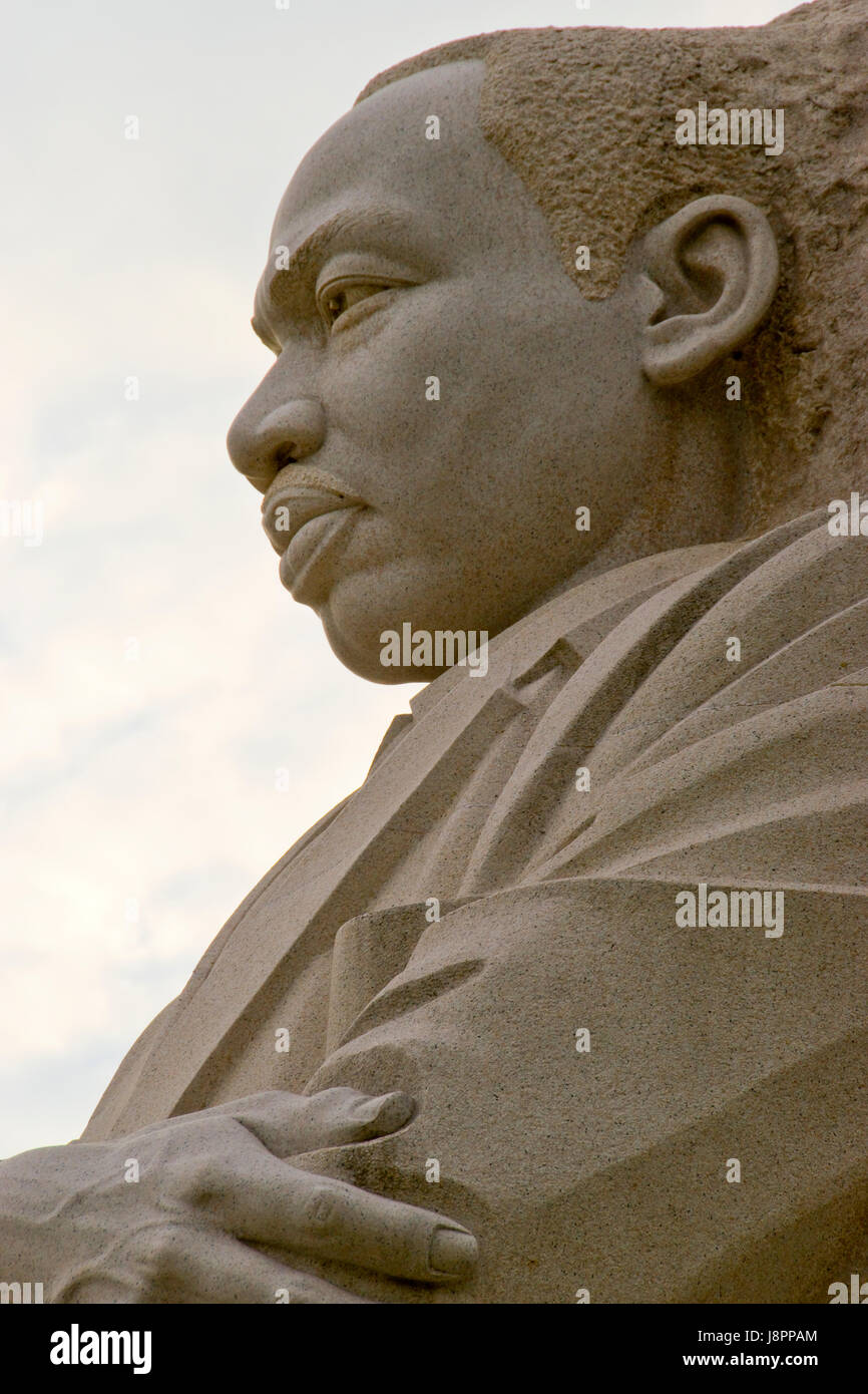 The Martin Luther King Memorial, a monument to the leader of the Civil ...