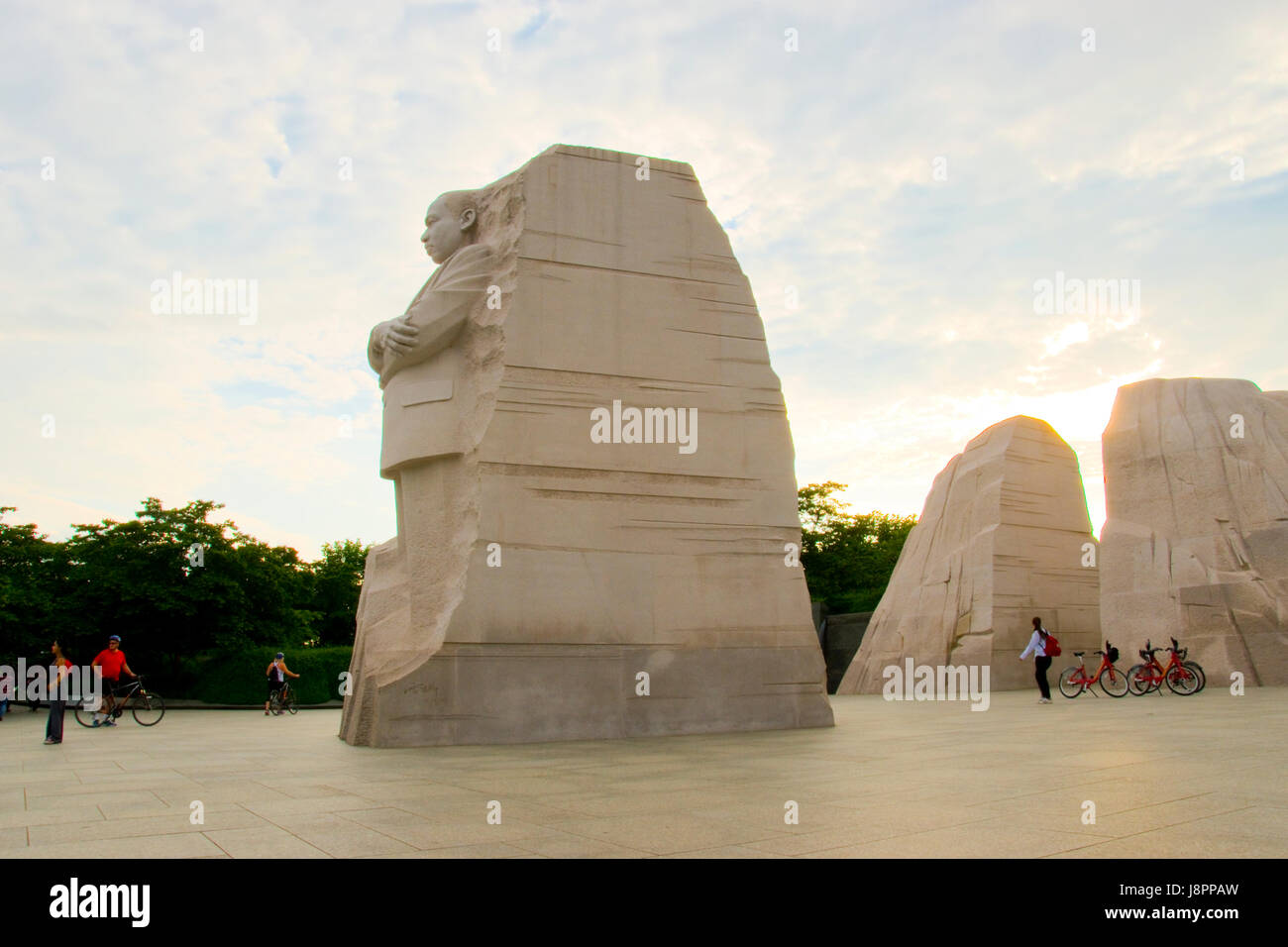 The Martin Luther King Memorial, a monument to the leader of the Civil ...