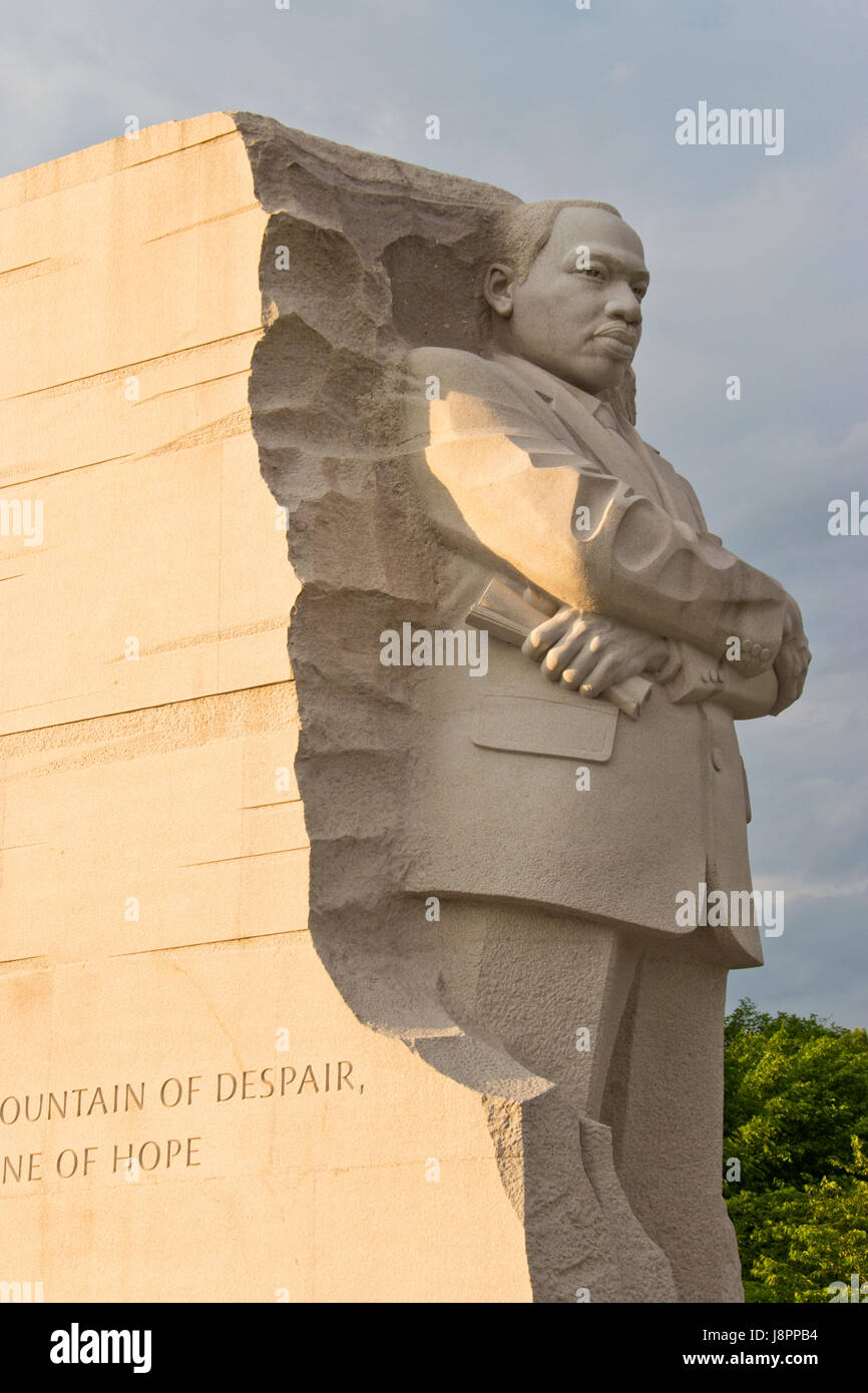 The Martin Luther King Memorial, a monument to the leader of the Civil ...