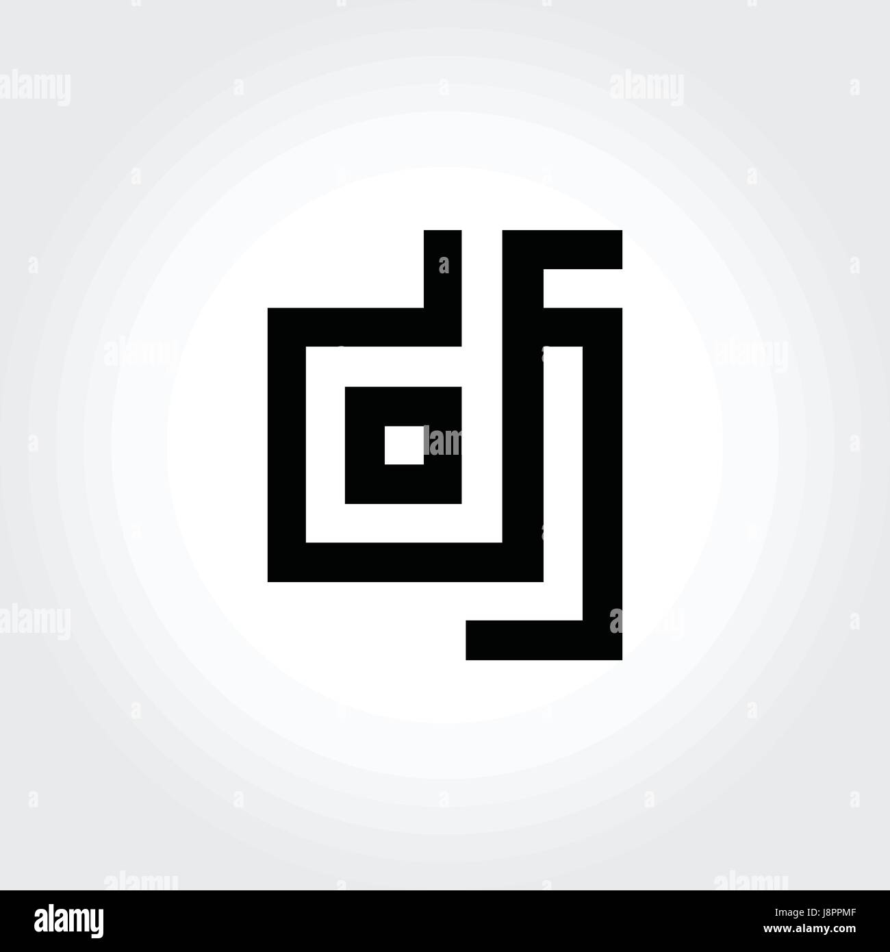 Dj logo hi-res stock photography and images - Alamy