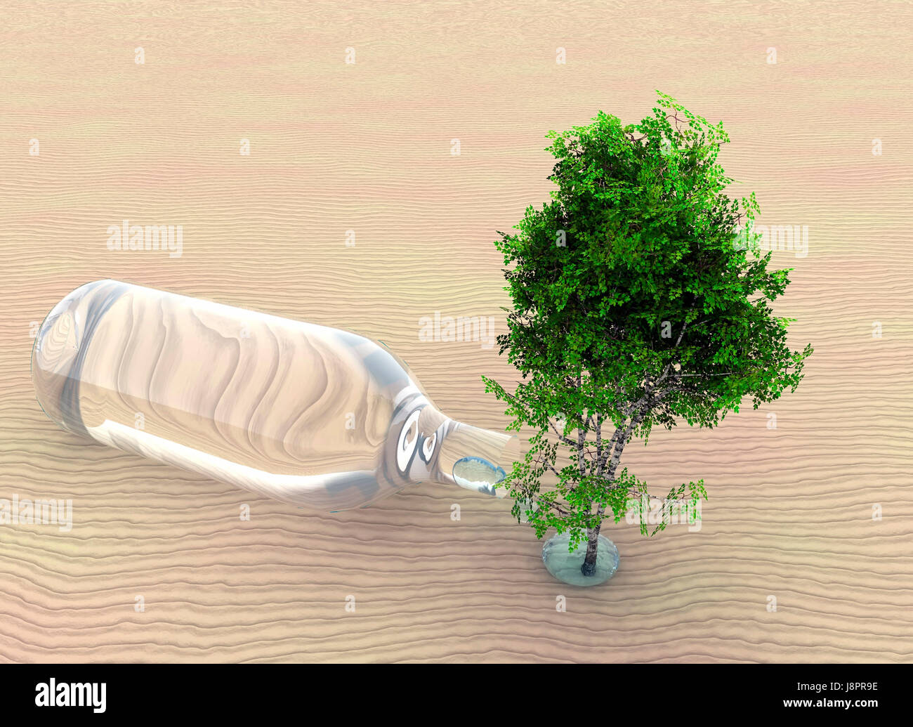 tree, desert, wasteland, ecology, hope, water drop, waterdrop, water ...
