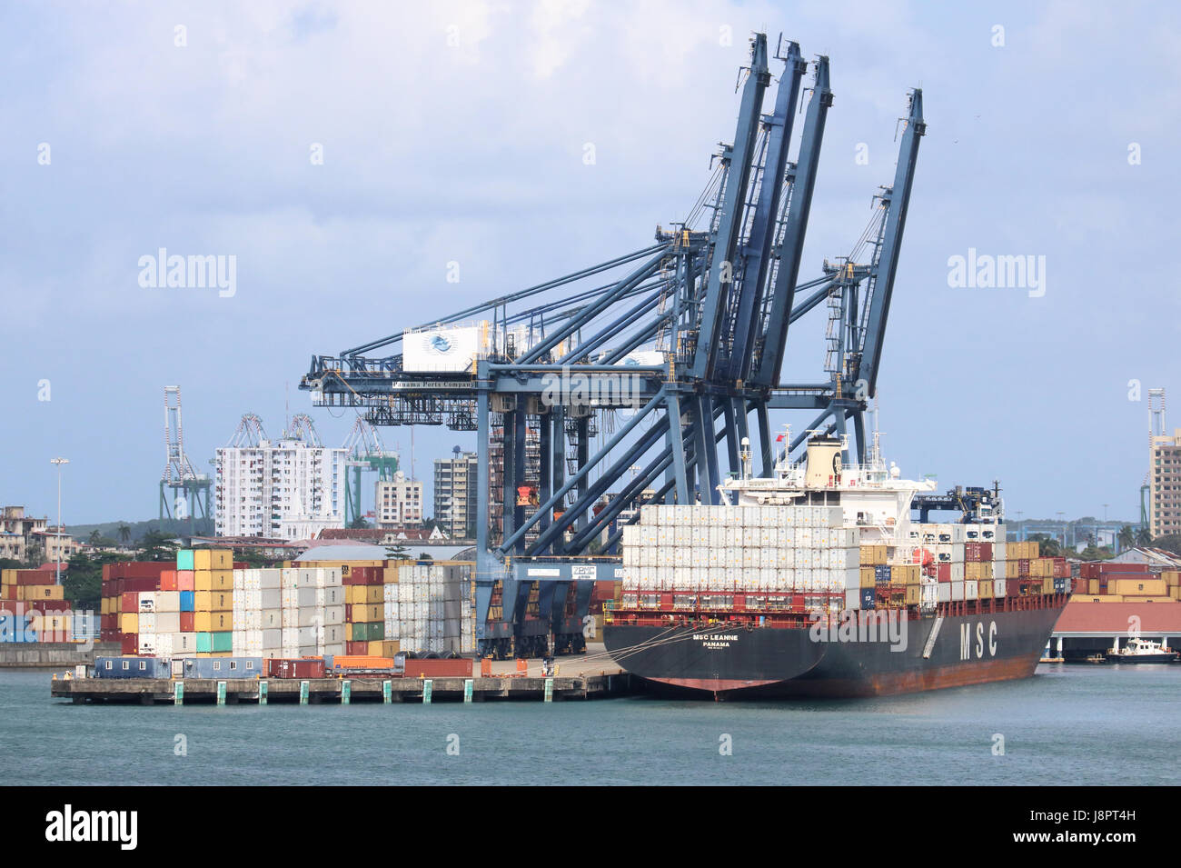 Msc container ship vessel hi-res stock photography and images - Alamy