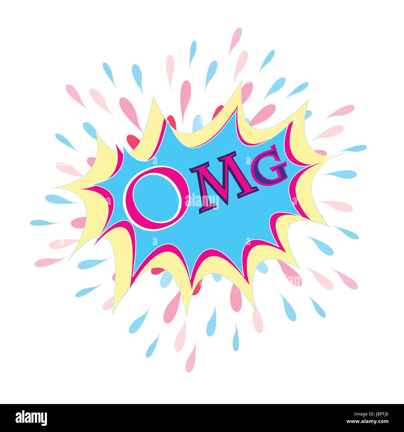 Vector bright word Omg on white background Stock Vector Image & Art - Alamy