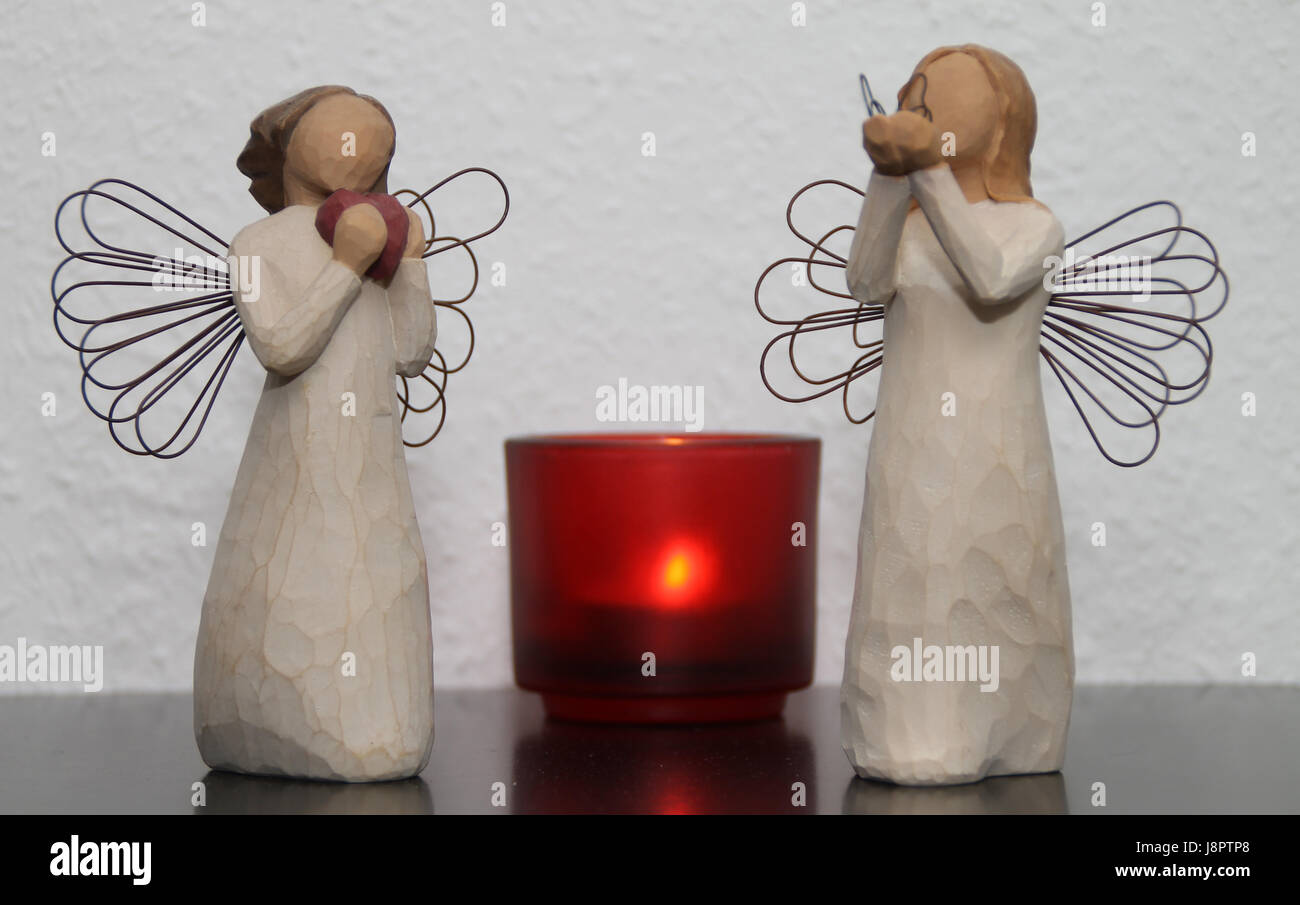 night, nighttime, angel, angels, decoration, shiner, light, lamp ...