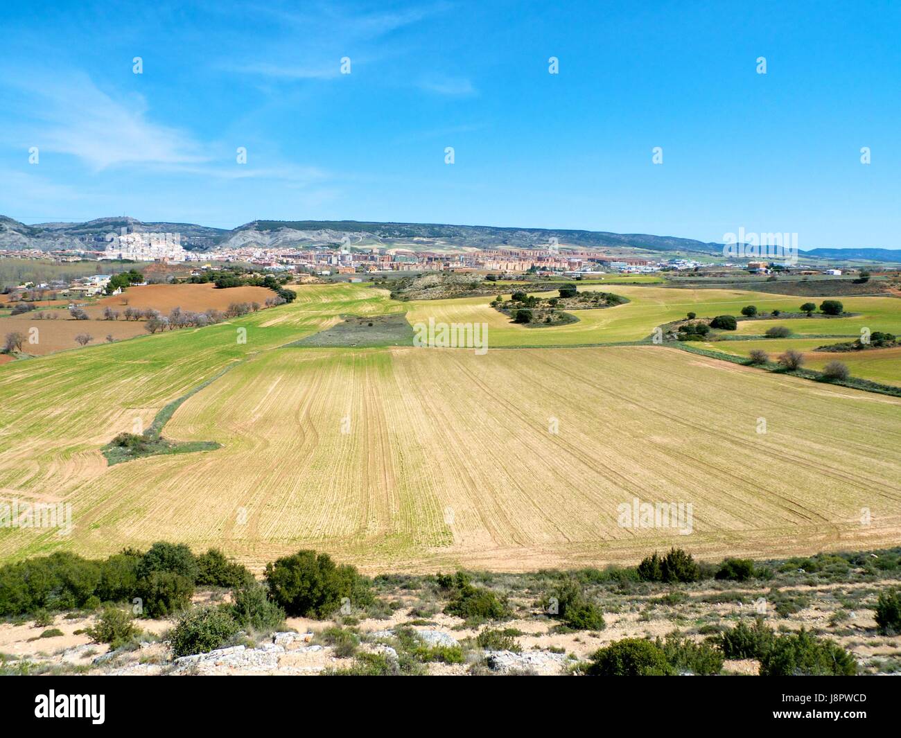 field, spain, valley, landscape, scenery, countryside, nature, mountain ...