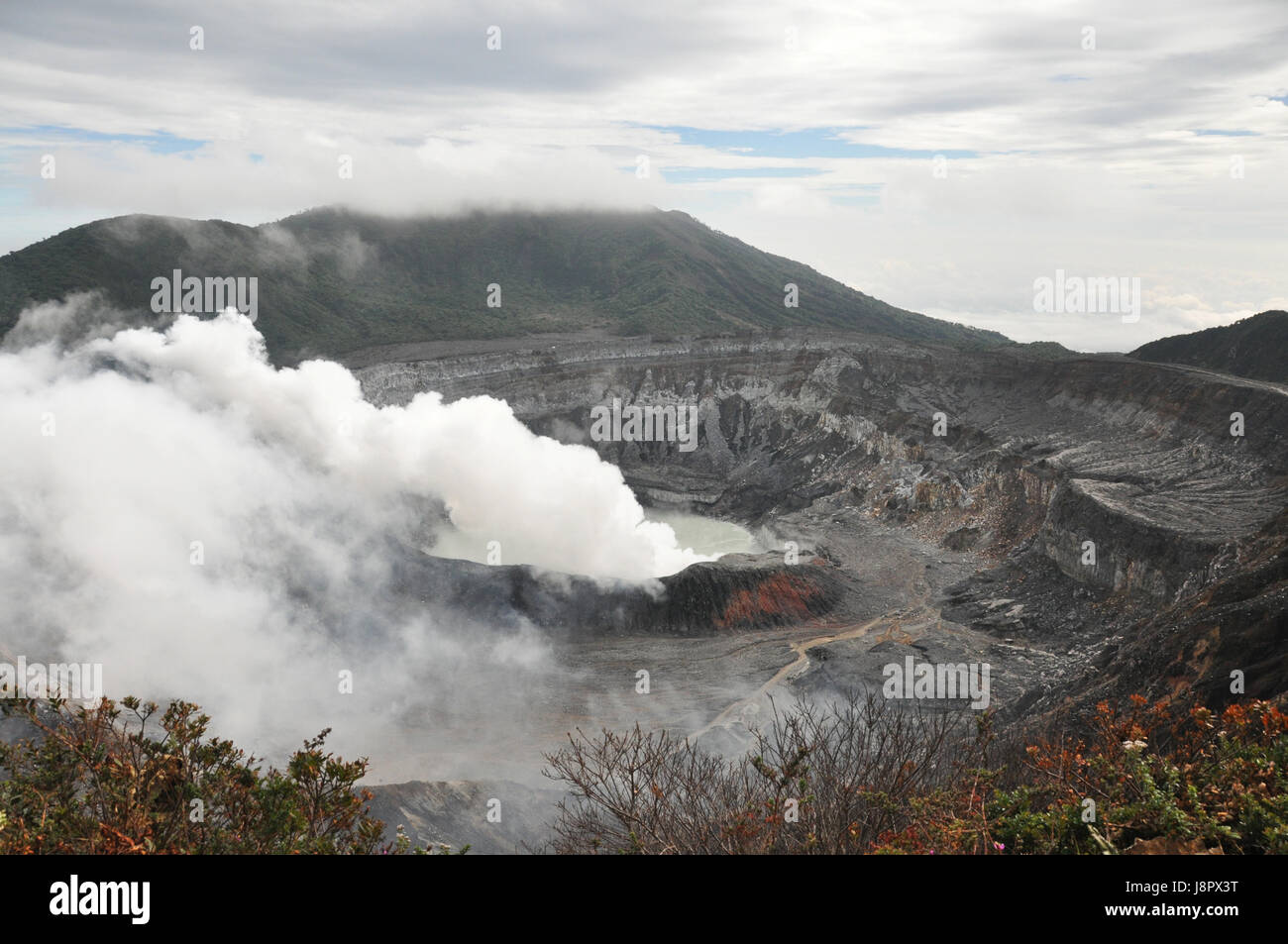 steam, crater, sulphur, brimstone, volcanic eruption, mountain, vulcan ...