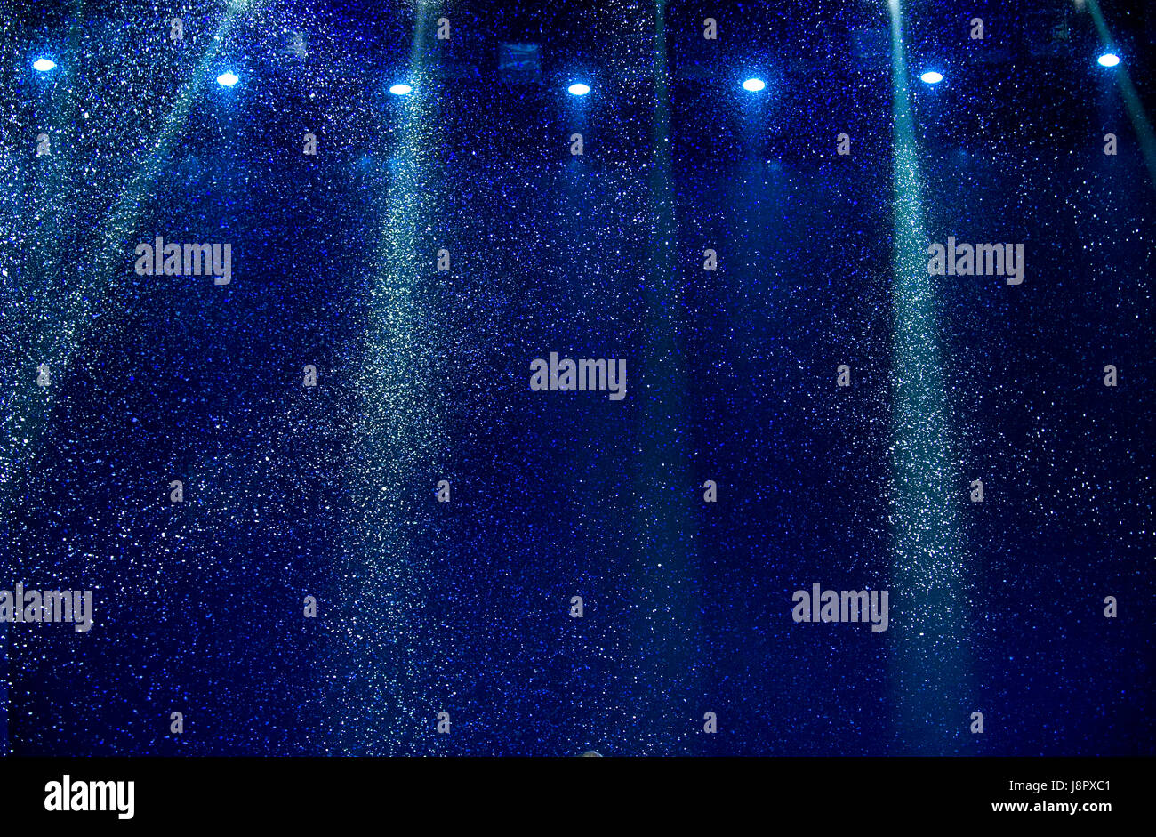blue, interior, ray, shiner, light, lamp, luminary, stage design ...
