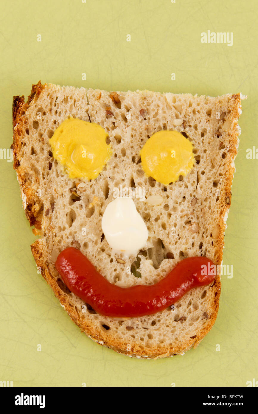 bread with face Stock Photo - Alamy