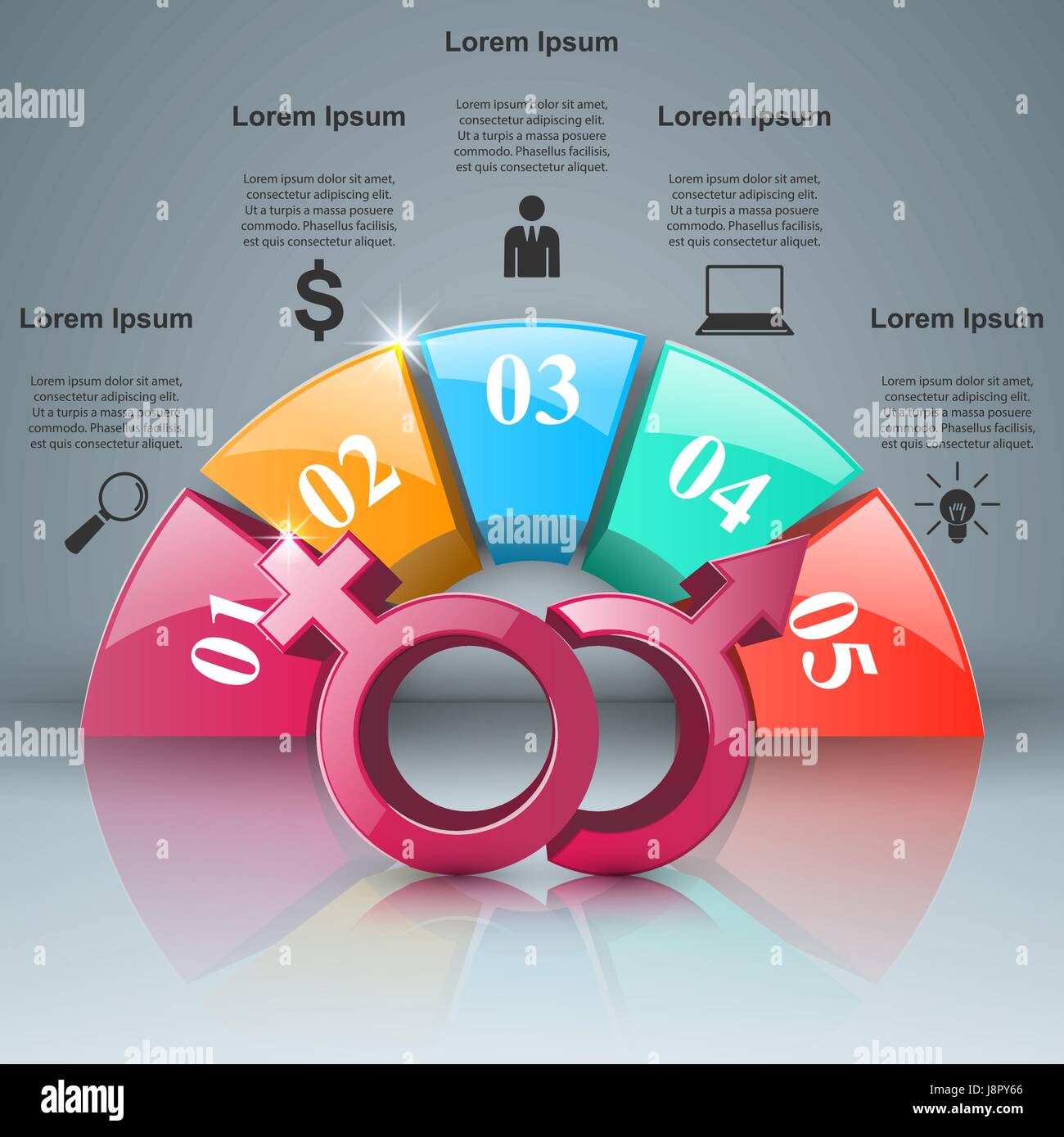 Business Infographics. Man and woman icon Stock Vector Image & Art - Alamy