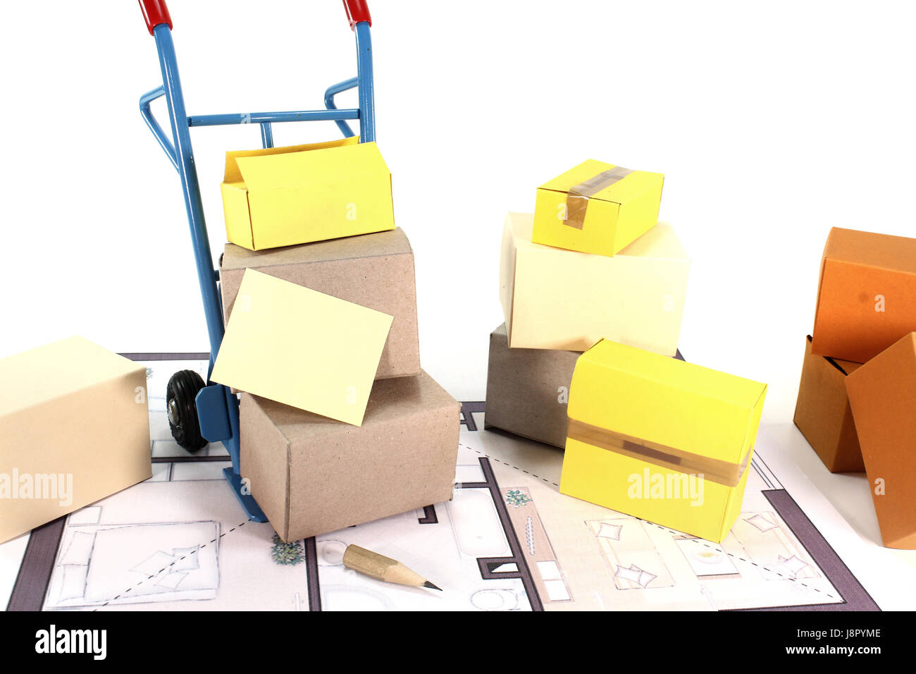 stacked, parcel, one upon the other, removal, remove, move, moving box ...