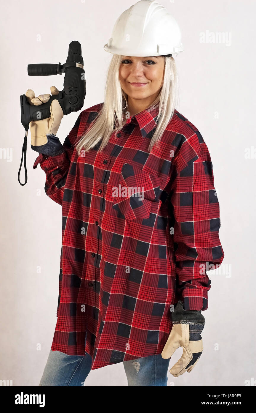 construction worker women Stock Photo - Alamy