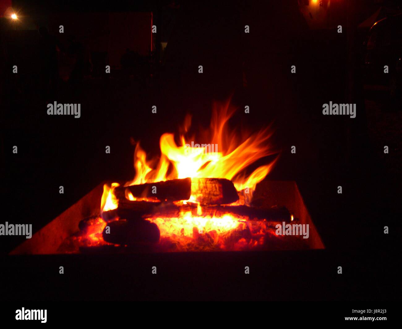 Orange burning tongues flame hi-res stock photography and images - Alamy