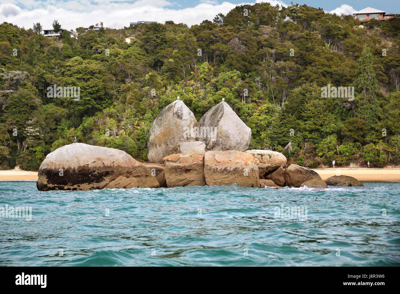 split apple rock Stock Photo - Alamy