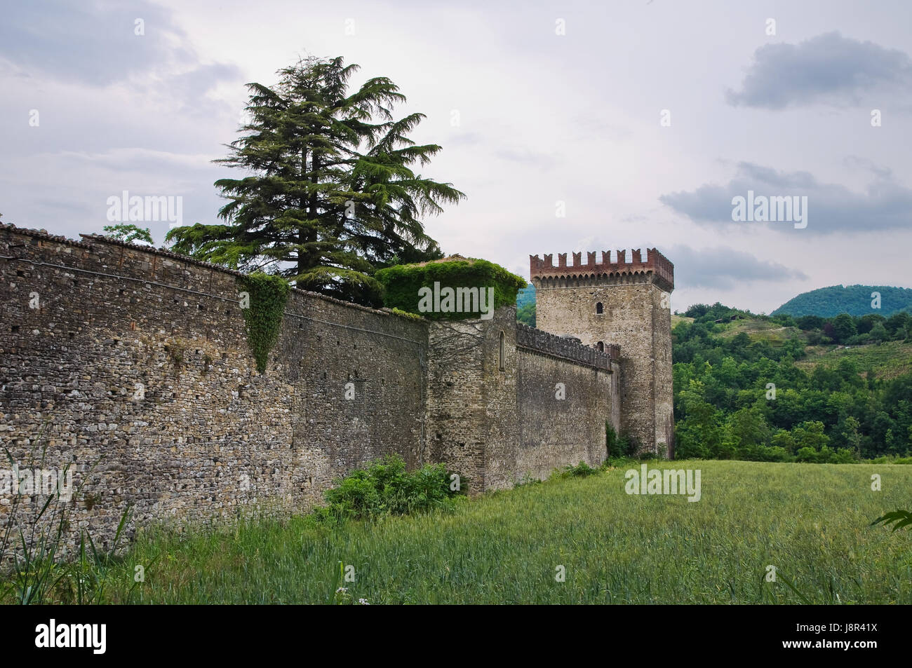 Castle of Riva. Ponte dell'Olio. Emilia-Romagna. Italy Stock Photo - Alamy