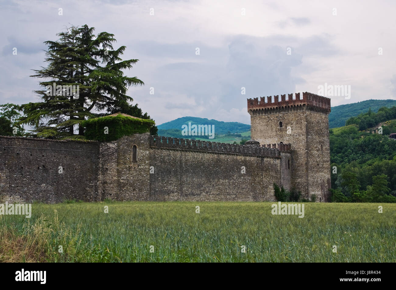 Castle of Riva. Ponte dell'Olio. Emilia-Romagna. Italy Stock Photo - Alamy