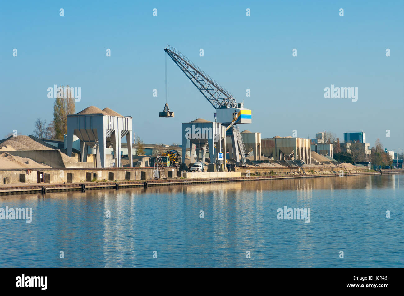 work, factory, cement, sands, sand, construction, blue, tower, stone ...