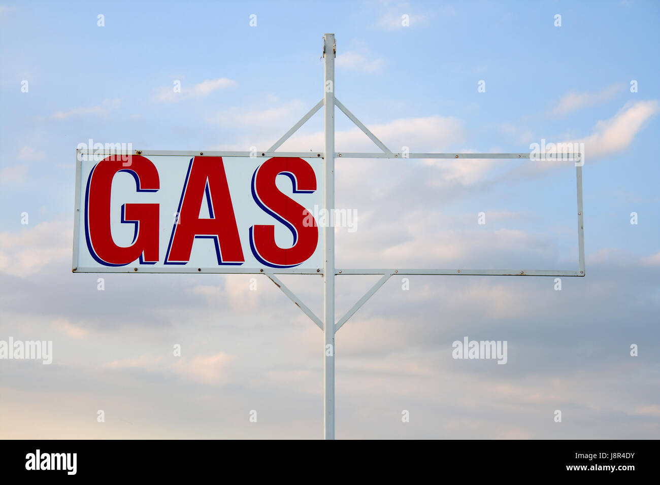 station, fuel, gas, empty, sign, gasoline, firmament, sky, post ...