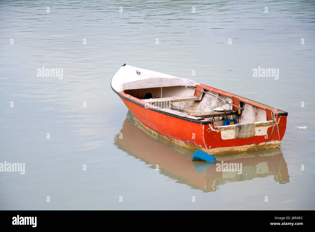 traffic, transportation, reflection, boat, empty, red, water, rowing ...