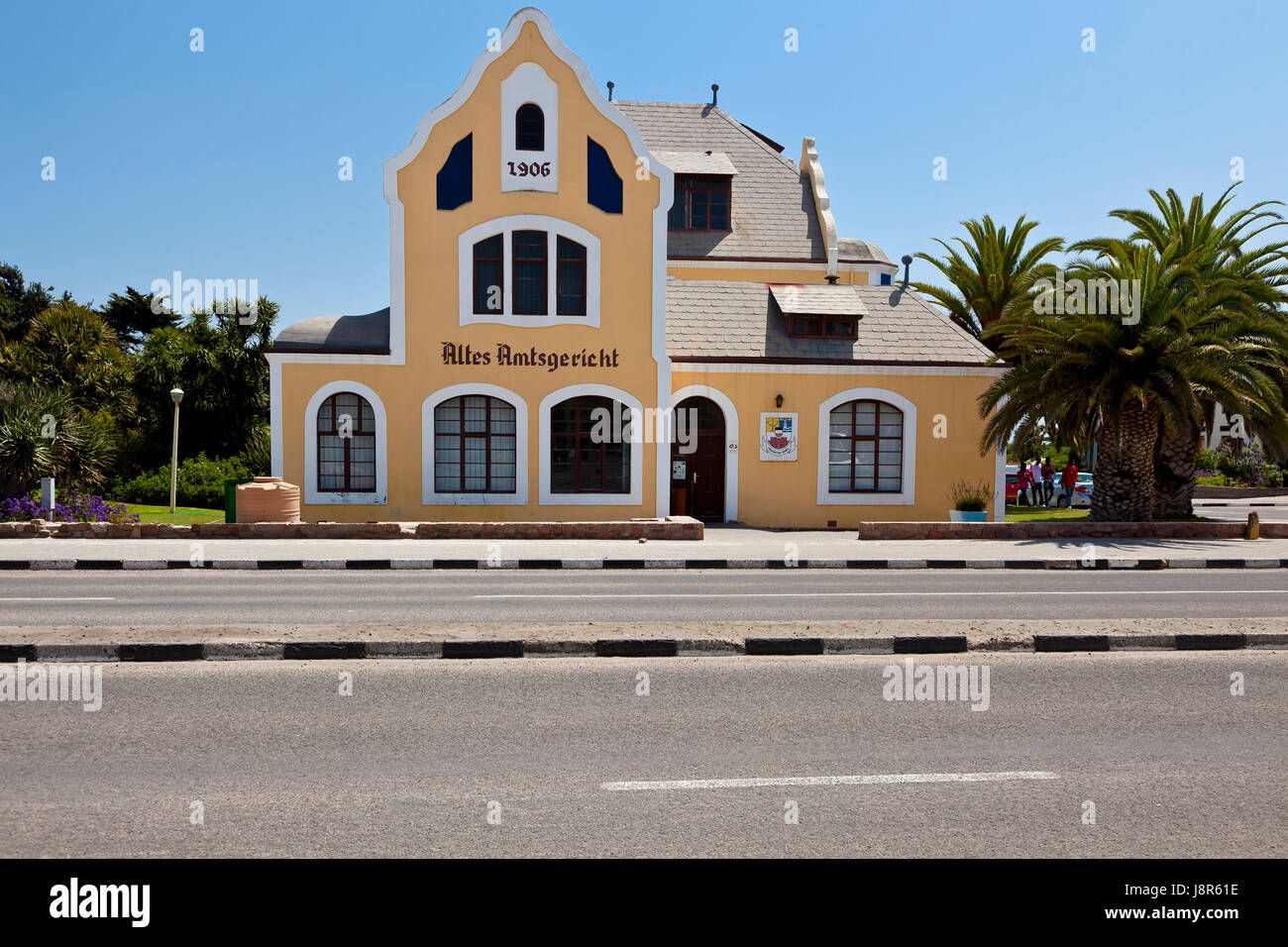 africa, namibia, palm tree, emblem, court-house, courthouse, court ...