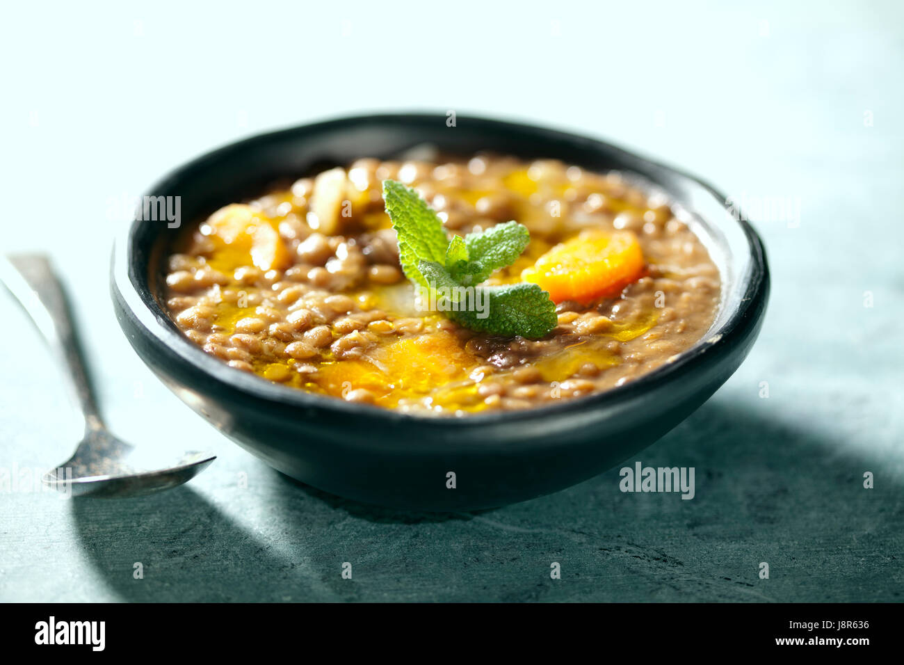 prepared, legumes, cooked, soup, still life, closeup, horizontal ...