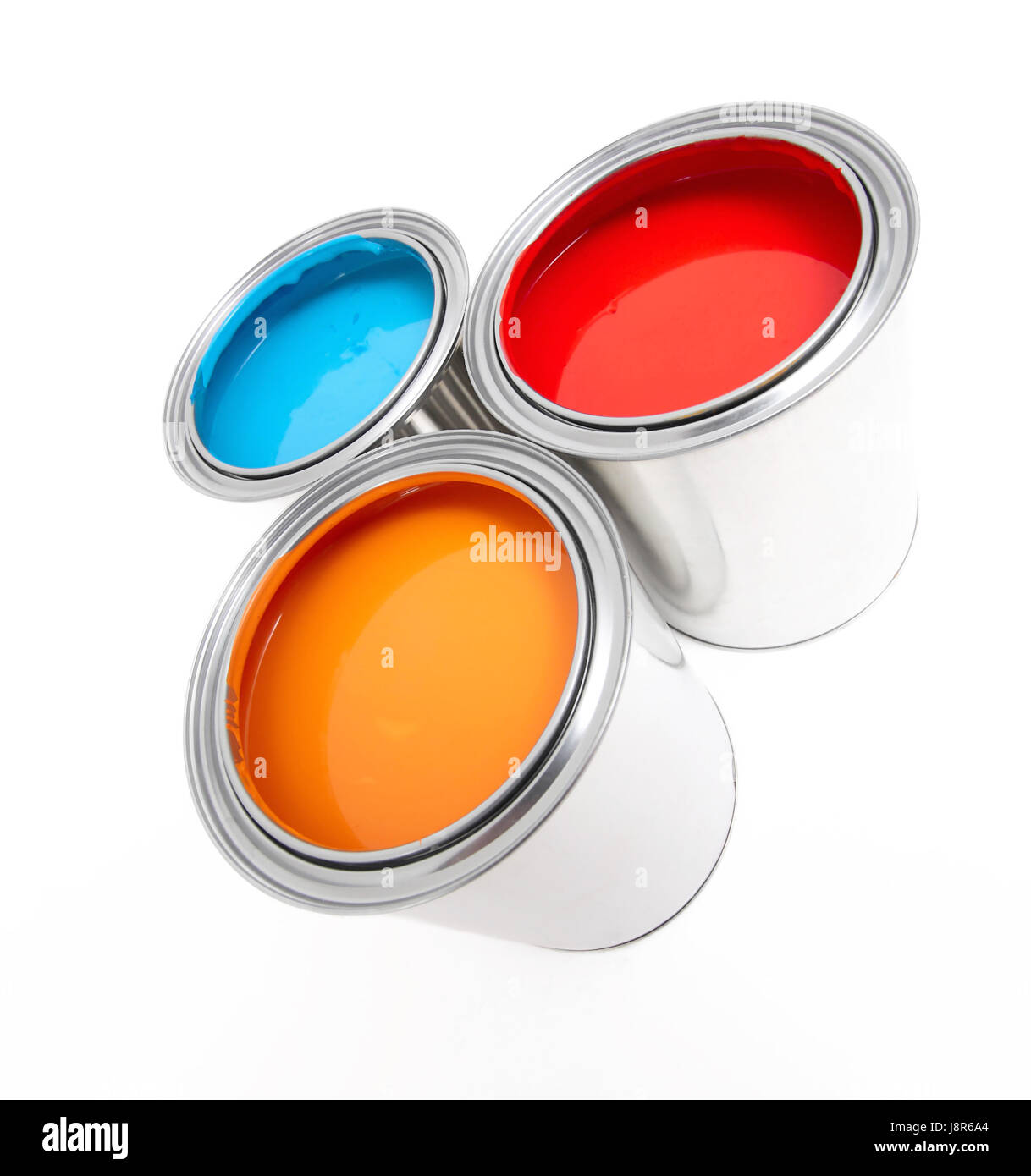 three paint buckets Stock Photo - Alamy