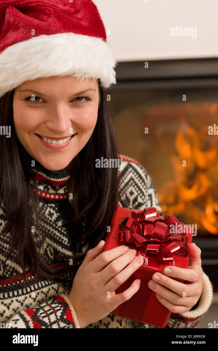 woman, lifestyle, relaxation, fireplace, stove, luxury, expenditure ...