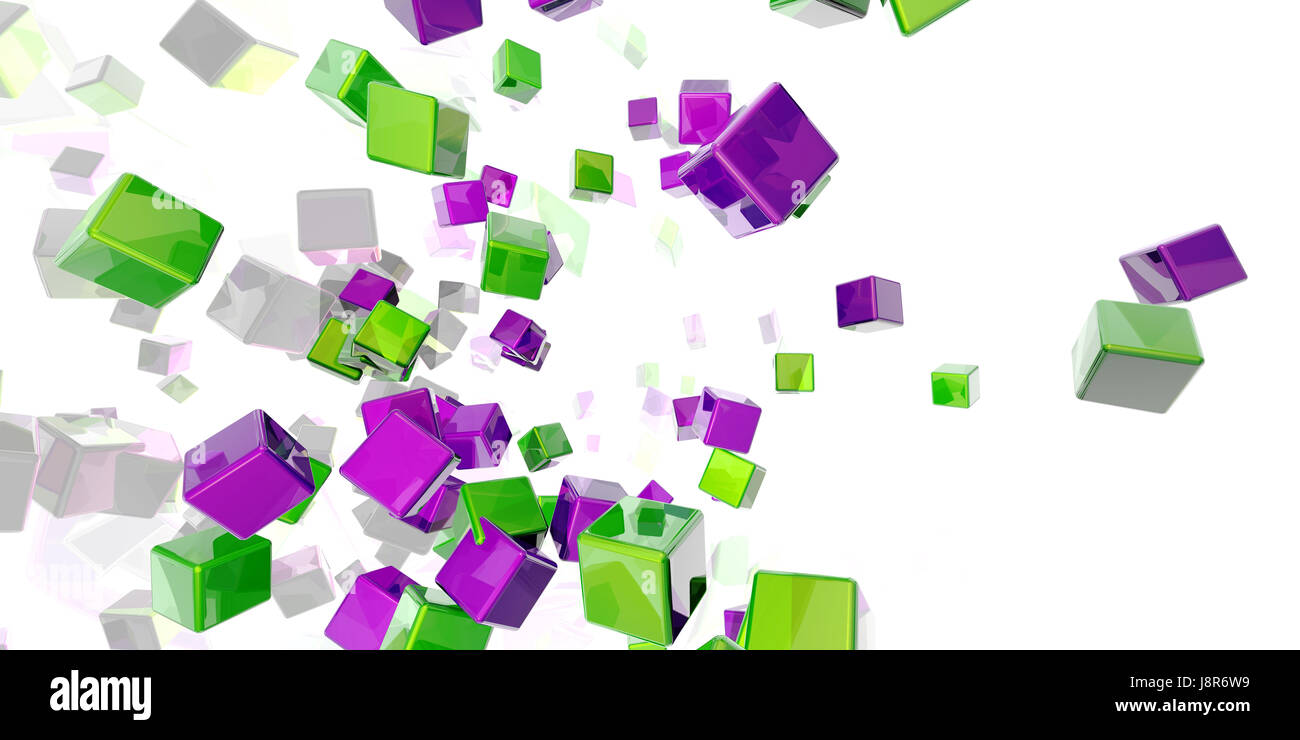 isolated, graphic, illustration, shape, mass, digital, abstract, cube ...