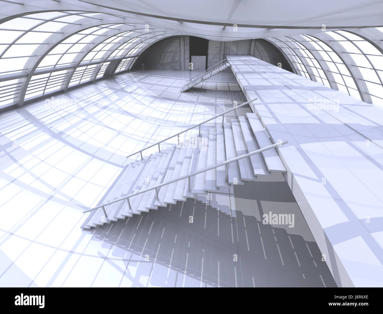 hall, house, building, office, corridor, graphic, modern, modernity ...