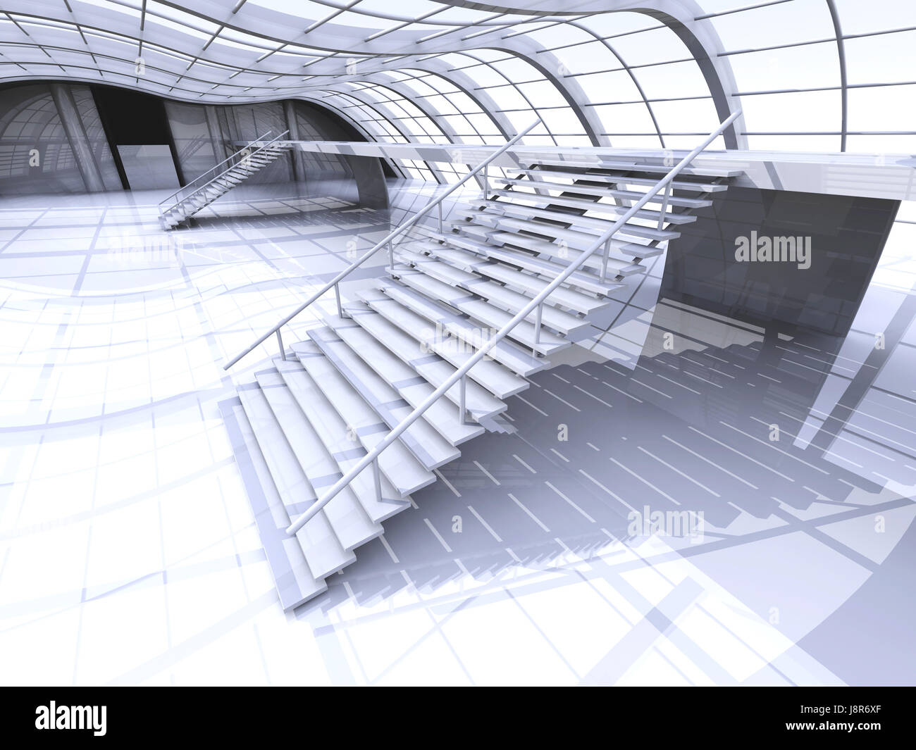 hall, house, building, office, corridor, graphic, modern, modernity ...