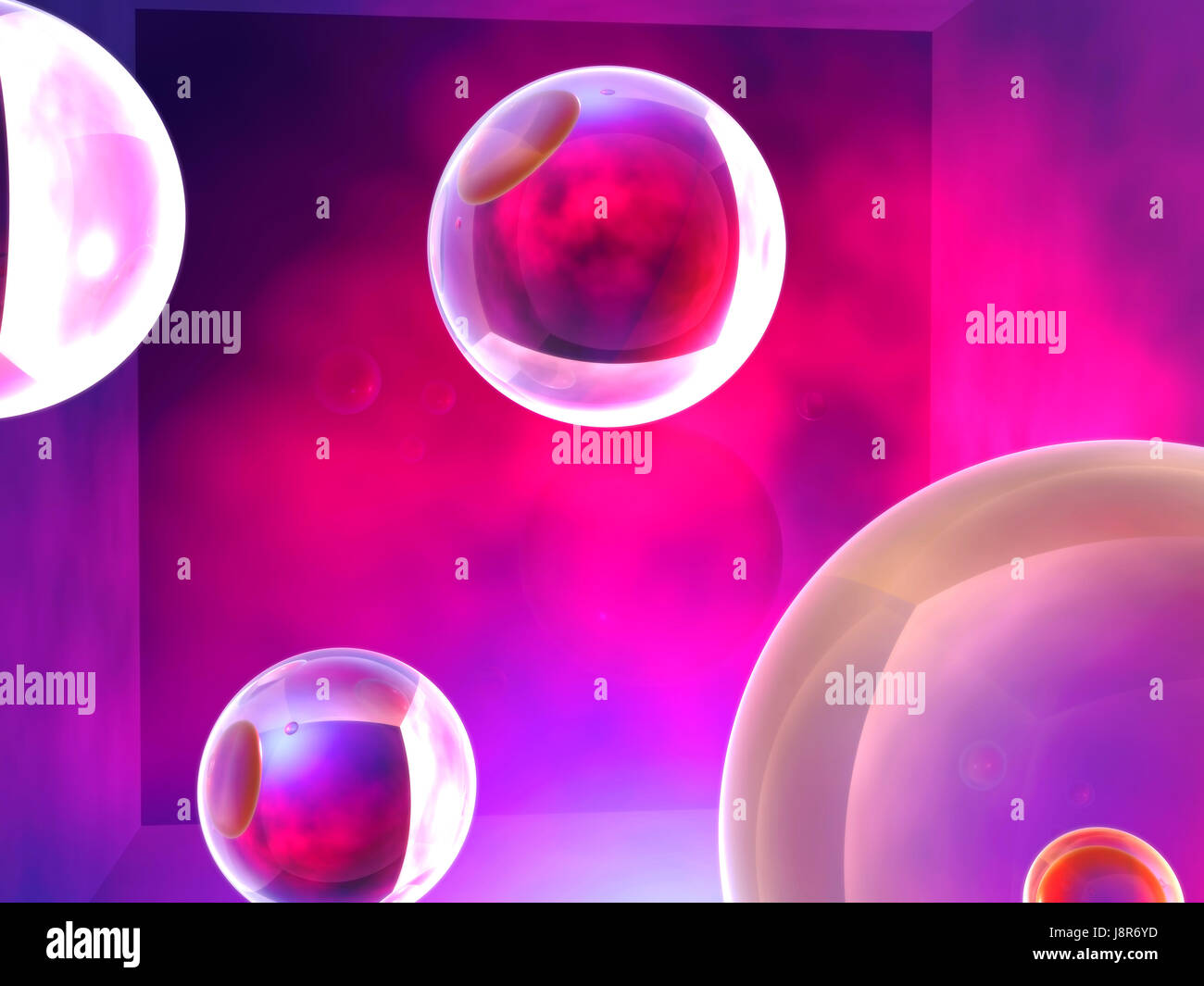 reflection, bubbles, illustration, purple, bright, shiny, digital, warm ...