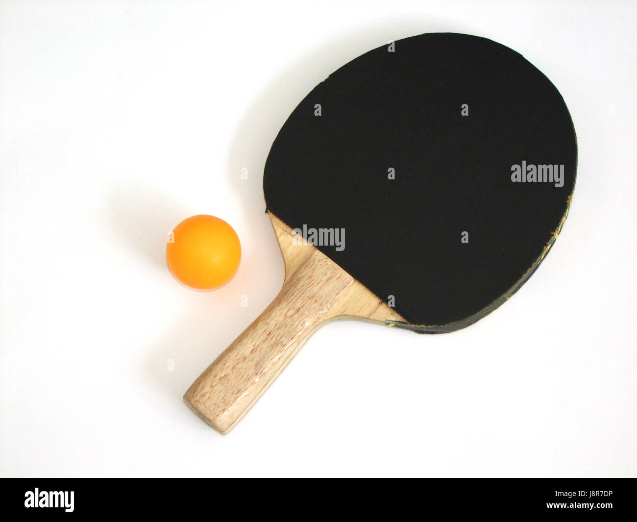 table tennis racket with ball Stock Photo - Alamy