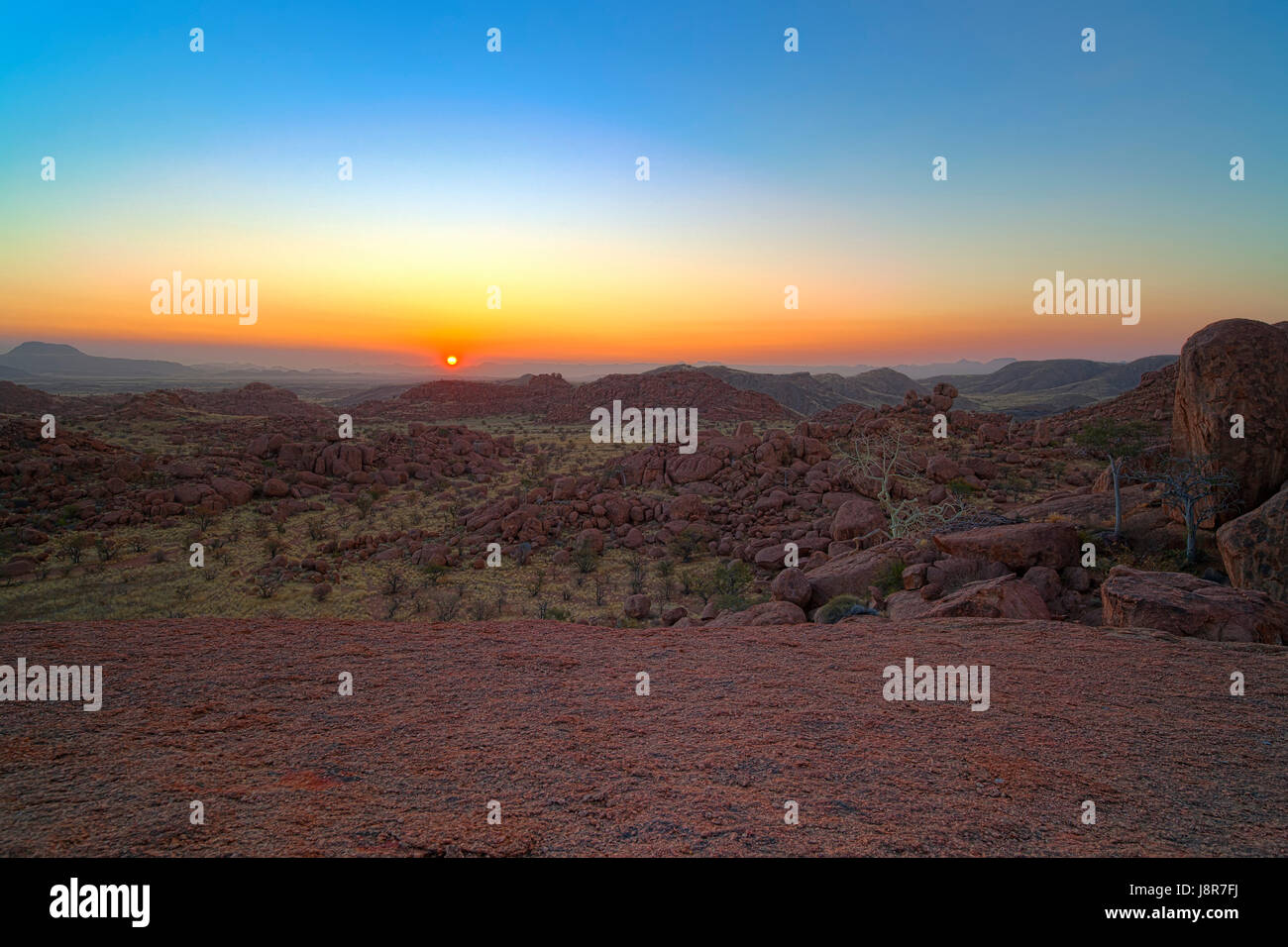 sunset, africa, namibia, rock, firmament, sky, scenery, countryside ...