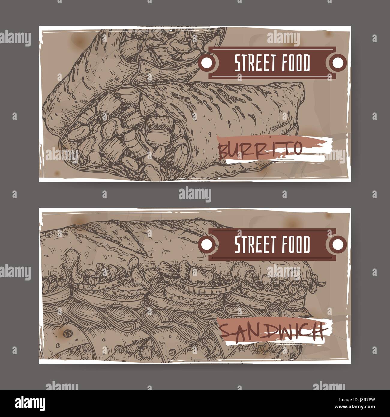 Vintage sandwich shop Stock Vector Images - Alamy