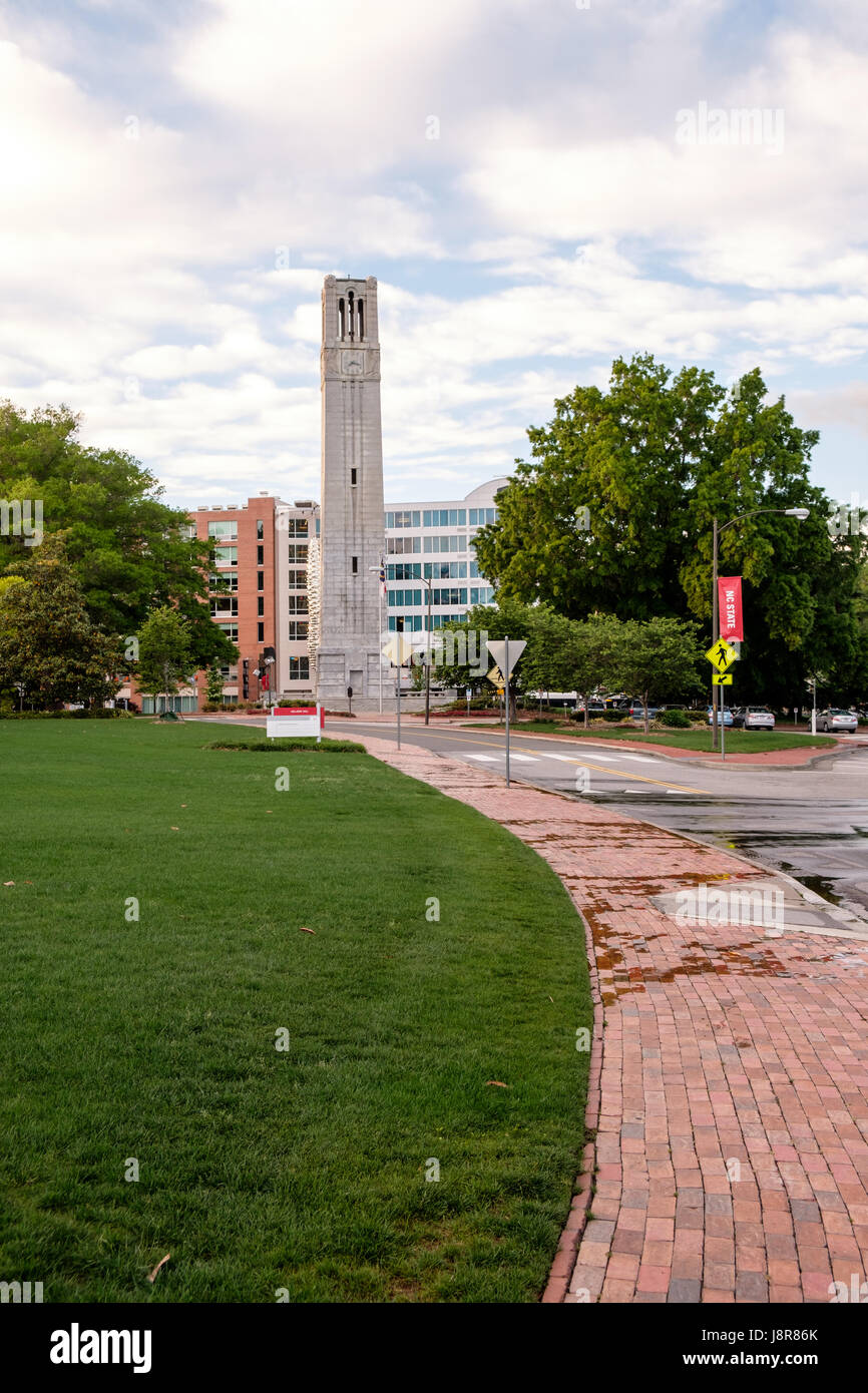 Memorial Bell Tower at North Carolina State University, Raleigh, USA ...