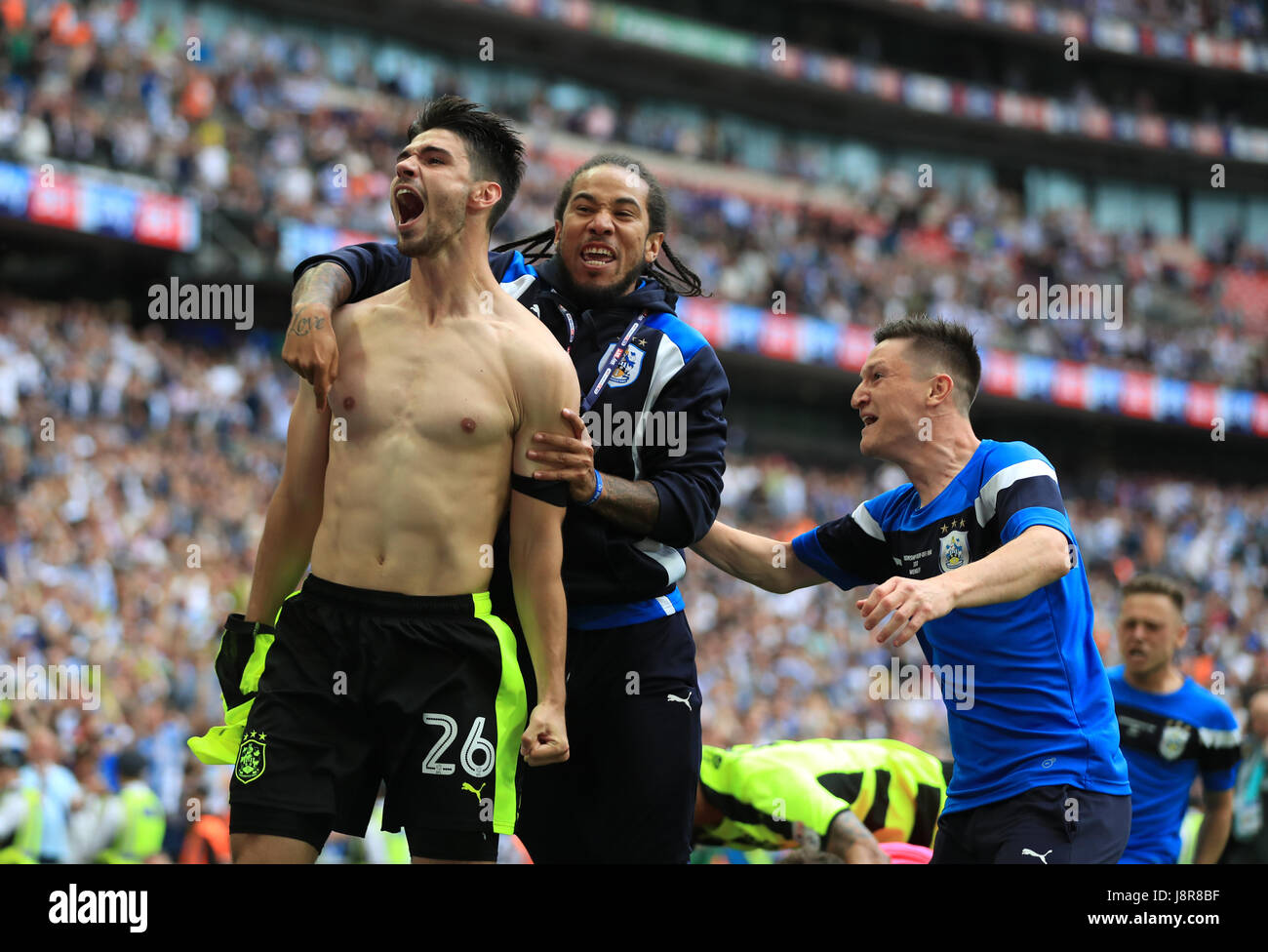 Huddersfield Town's Christopher Schindler celebrates scoring the ...