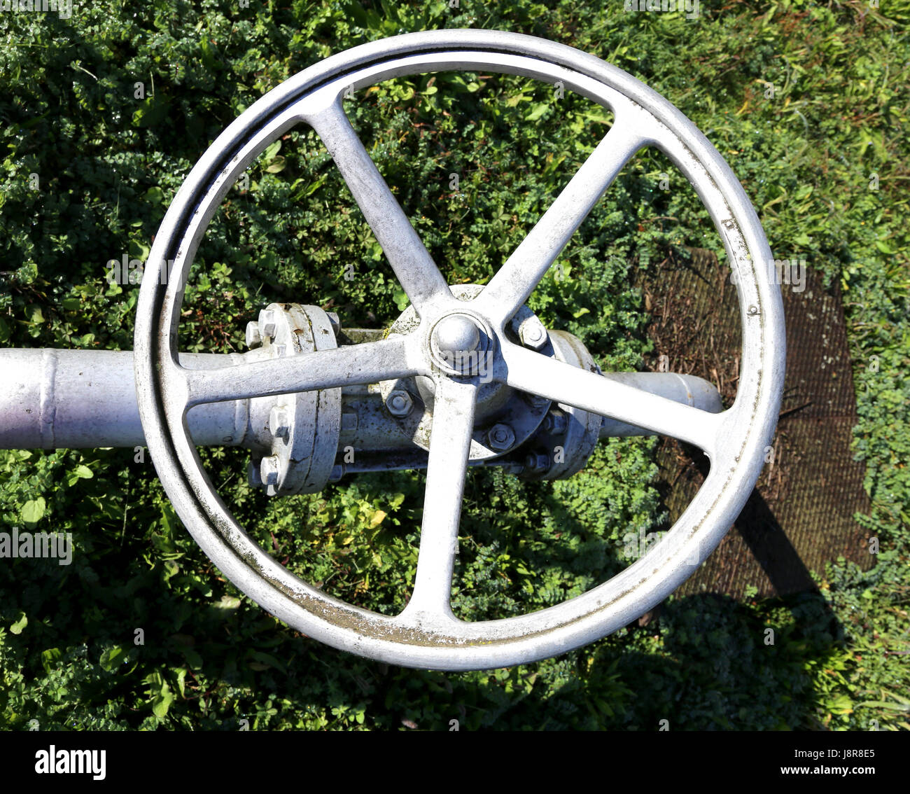 Large tap with pipe closure valve in a large industrial plant Stock ...