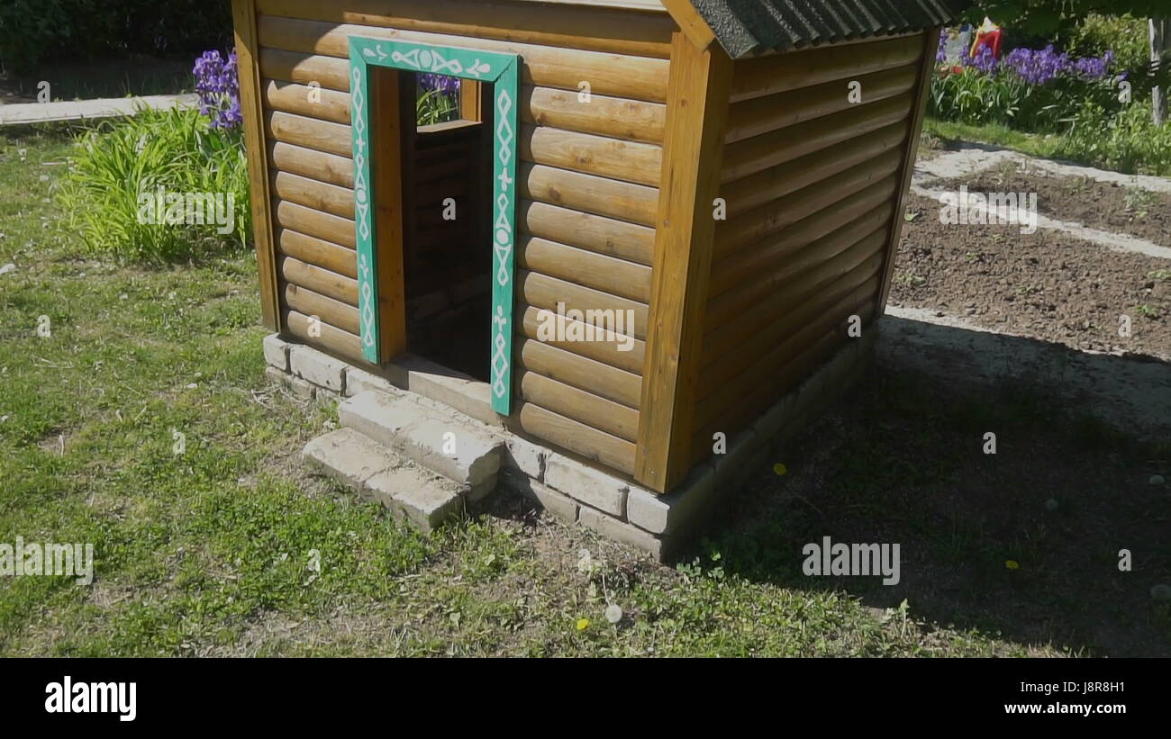 hut for children on the Playground Stock Photo - Alamy