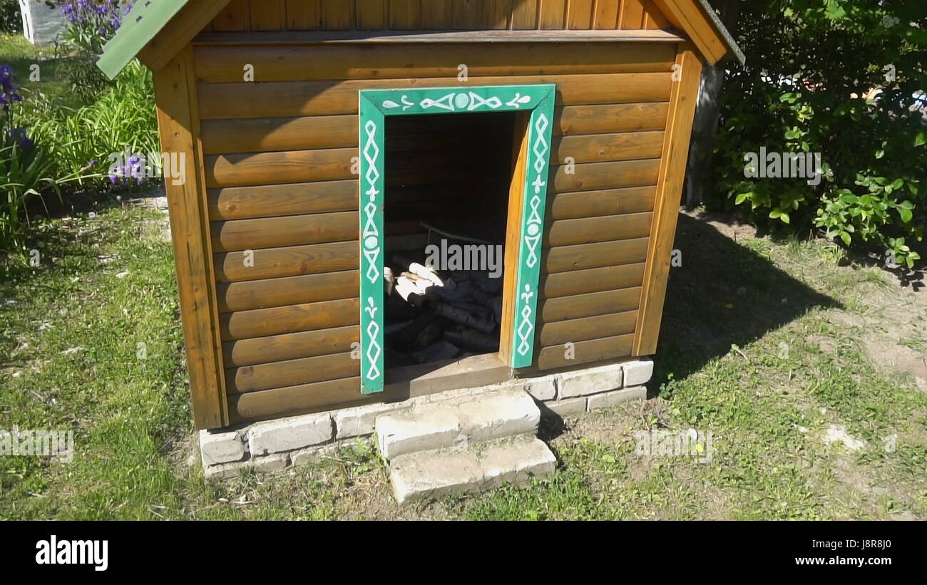 hut for children on the Playground Stock Photo - Alamy