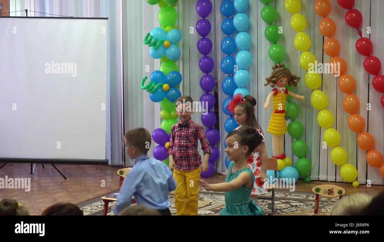 Kursk, Russia - May 26, 2017: graduation party at kindergarten Stock ...