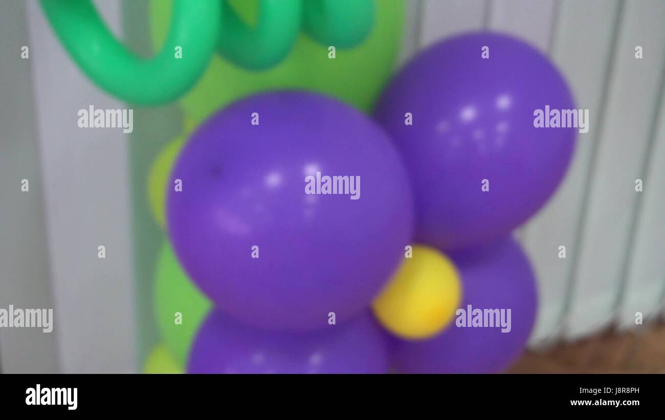 beautiful decoration of the hall with balloons Stock Photo - Alamy