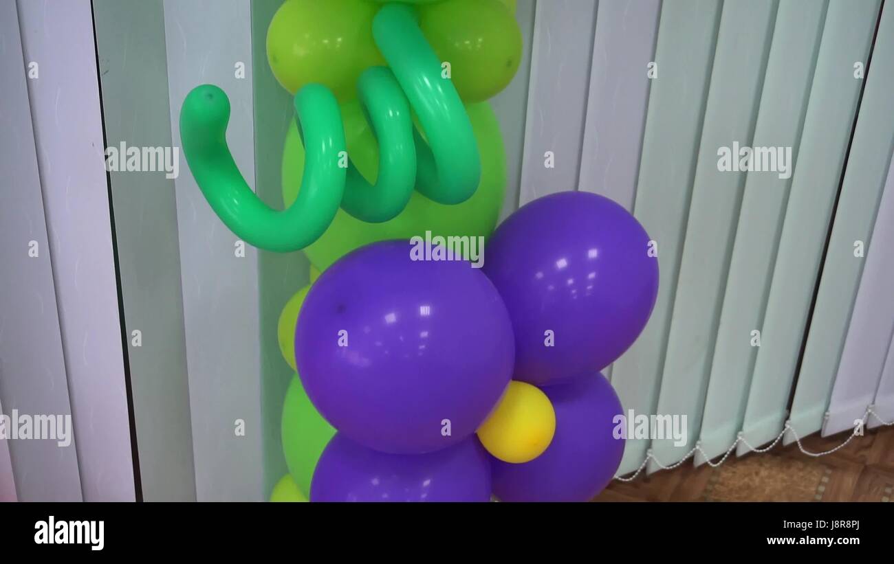 beautiful decoration of the hall with balloons Stock Photo - Alamy