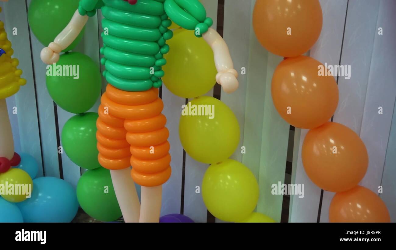 beautiful decoration of the hall with balloons Stock Photo - Alamy