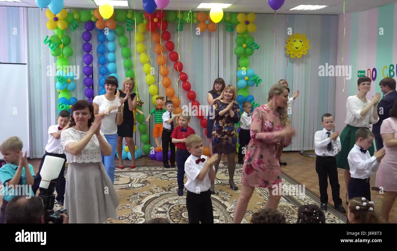 Kursk, Russia - May 26, 2017: graduation party at kindergarten Stock ...